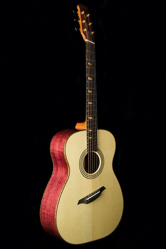 Custom Guitars | Purpleheart Fan Fret Baritone | Fylde Guitars