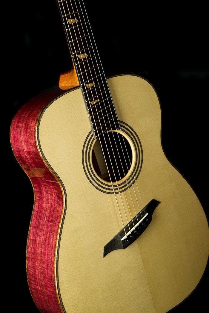 Custom Guitars | Purpleheart Fan Fret Baritone | Fylde Guitars