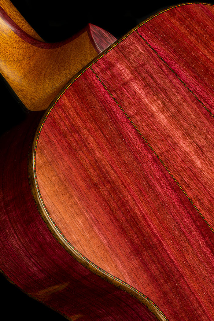 Custom Guitars | Purpleheart Fan Fret Baritone | Fylde Guitars